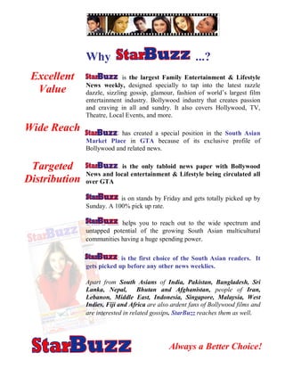 Media Kit - StarBuzz | PDF