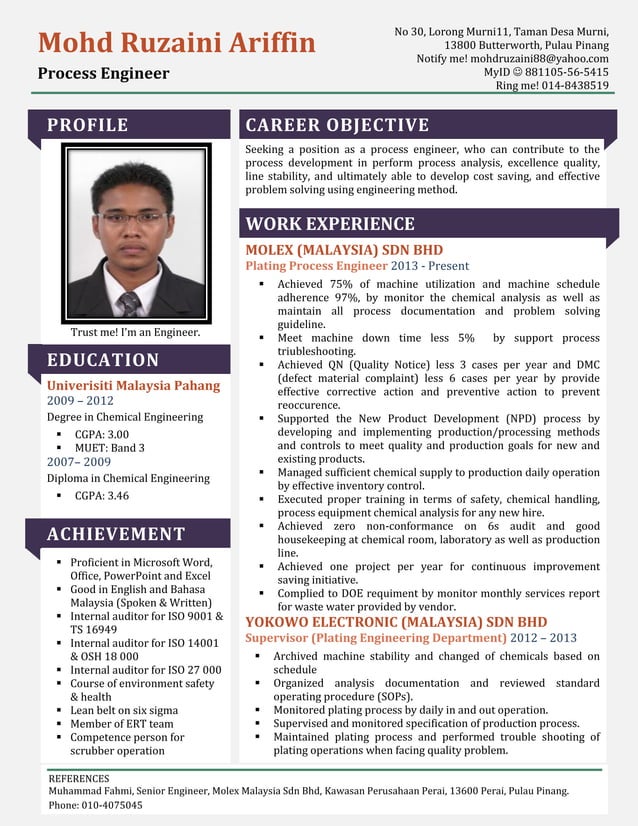 Resume Mohd Ruzaini Ariffin2 | PDF