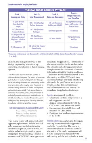 CIC 17 Preliminary Program | PDF
