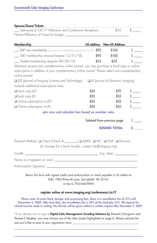 CIC 17 Preliminary Program | PDF