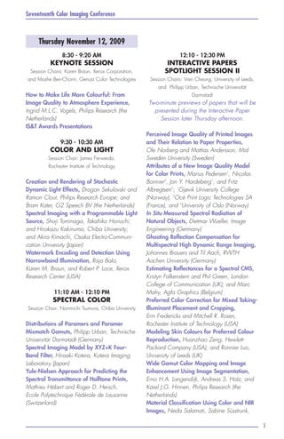 CIC 17 Preliminary Program | PDF