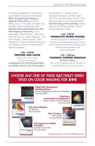 CIC 17 Preliminary Program | PDF