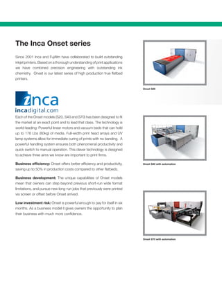 Onset Series Brochure | PDF