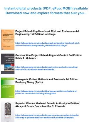 Repetitive project scheduling theory and methods 1st Edition Zhang | PDF