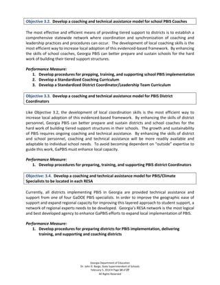 GaDOE PBIS Strategic Plan | PDF