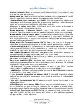 GaDOE PBIS Strategic Plan | PDF