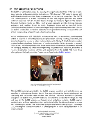 GaDOE PBIS Strategic Plan | PDF