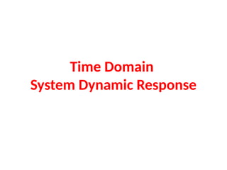 first order and second order controlsystem | PPTX