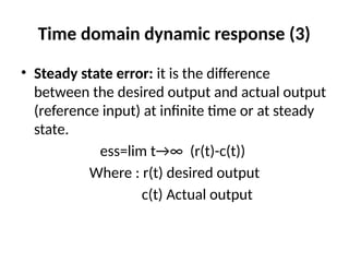 first order and second order controlsystem | PPTX