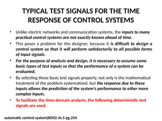 first order and second order controlsystem | PPTX