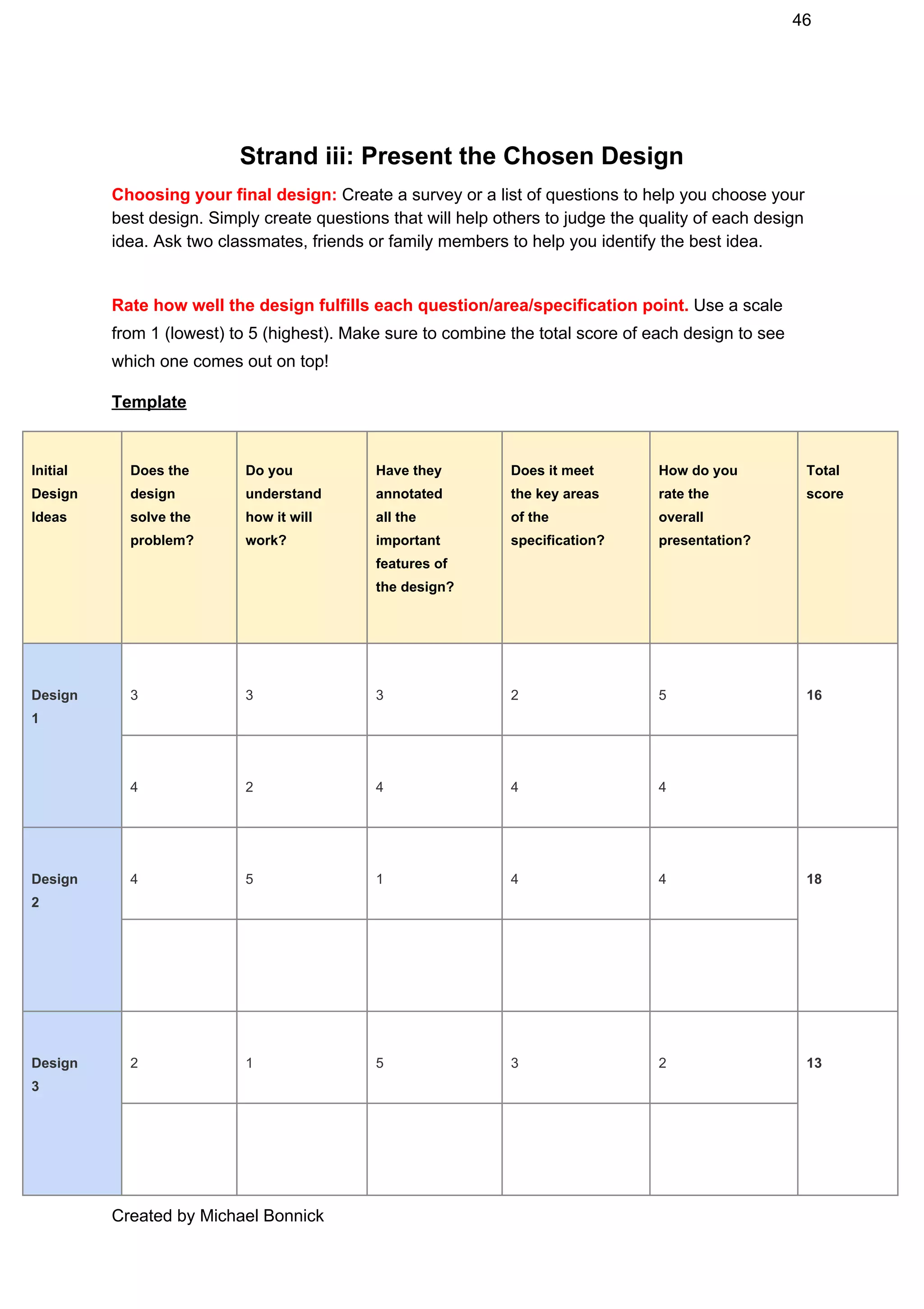 MYP Design Cycle Resource | PDF