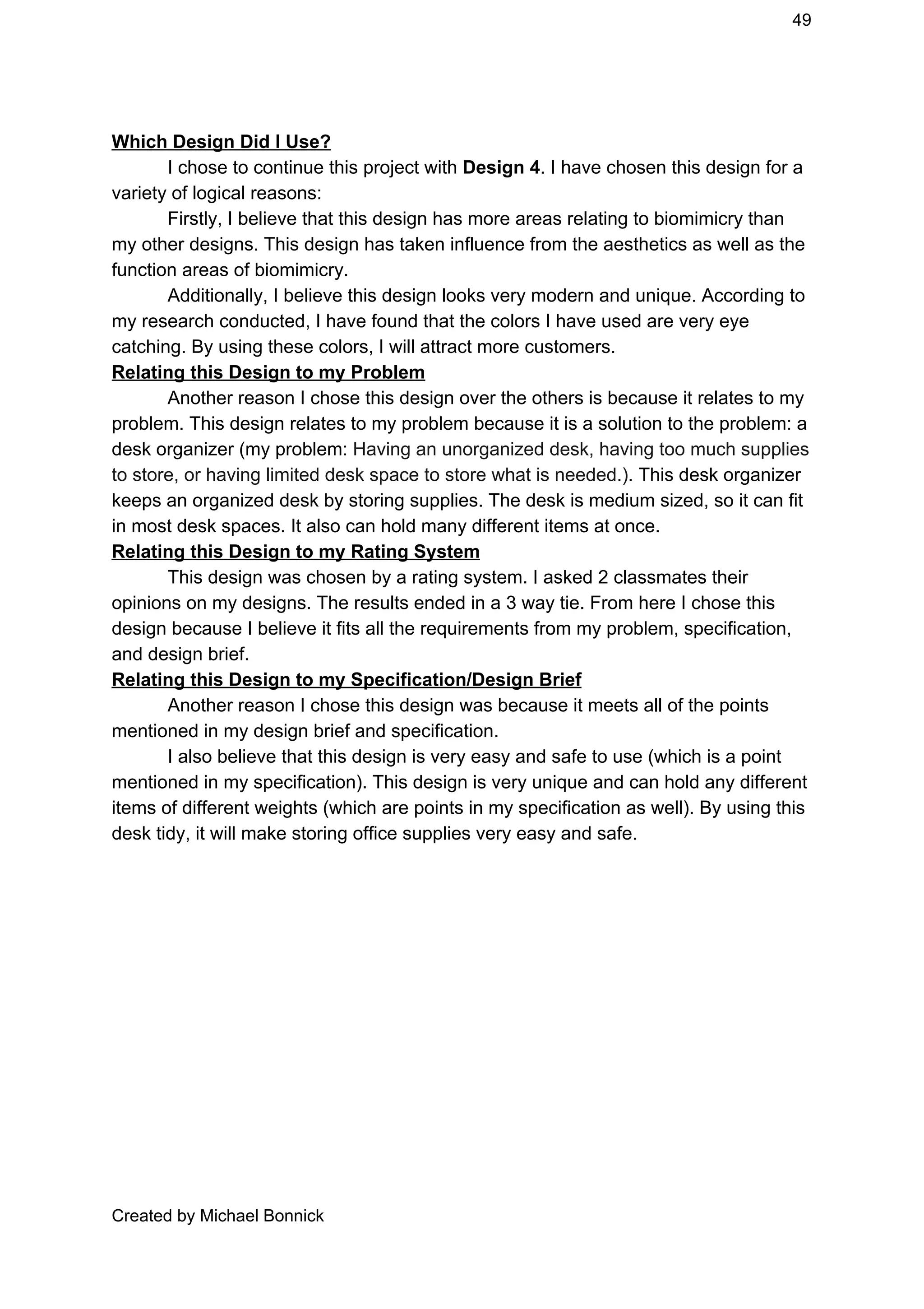 MYP Design Cycle Resource | PDF