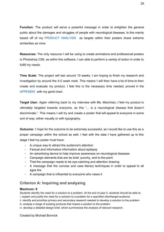 MYP Design Cycle Resource | PDF