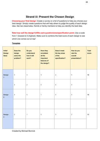 MYP Design Cycle Resource | PDF