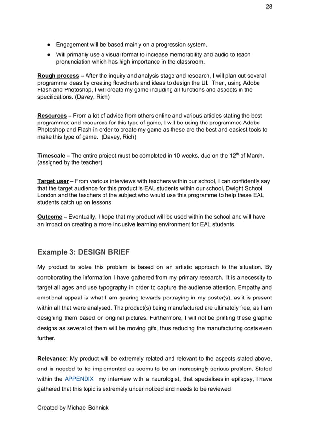 Myp Design Cycle Resource