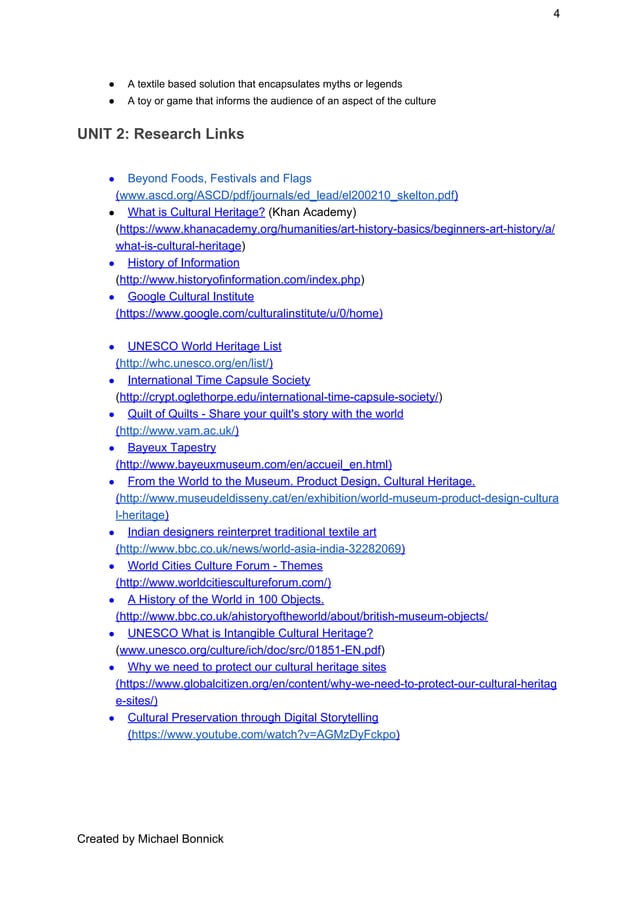 Myp Design Cycle Resource