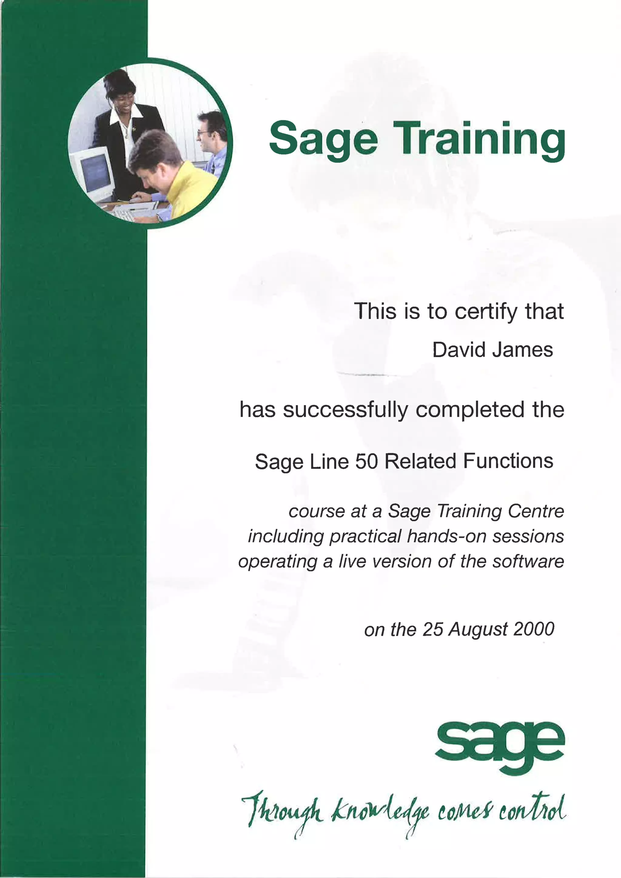 Various Sage certificates | PDF