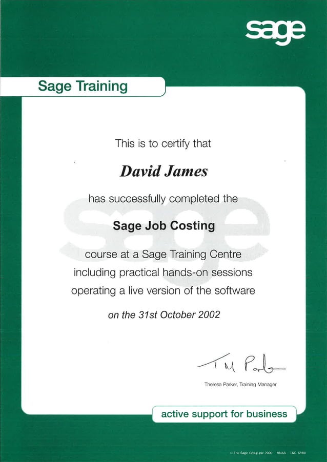 Various Sage certificates | PDF