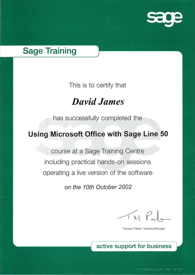 Various Sage certificates | PDF