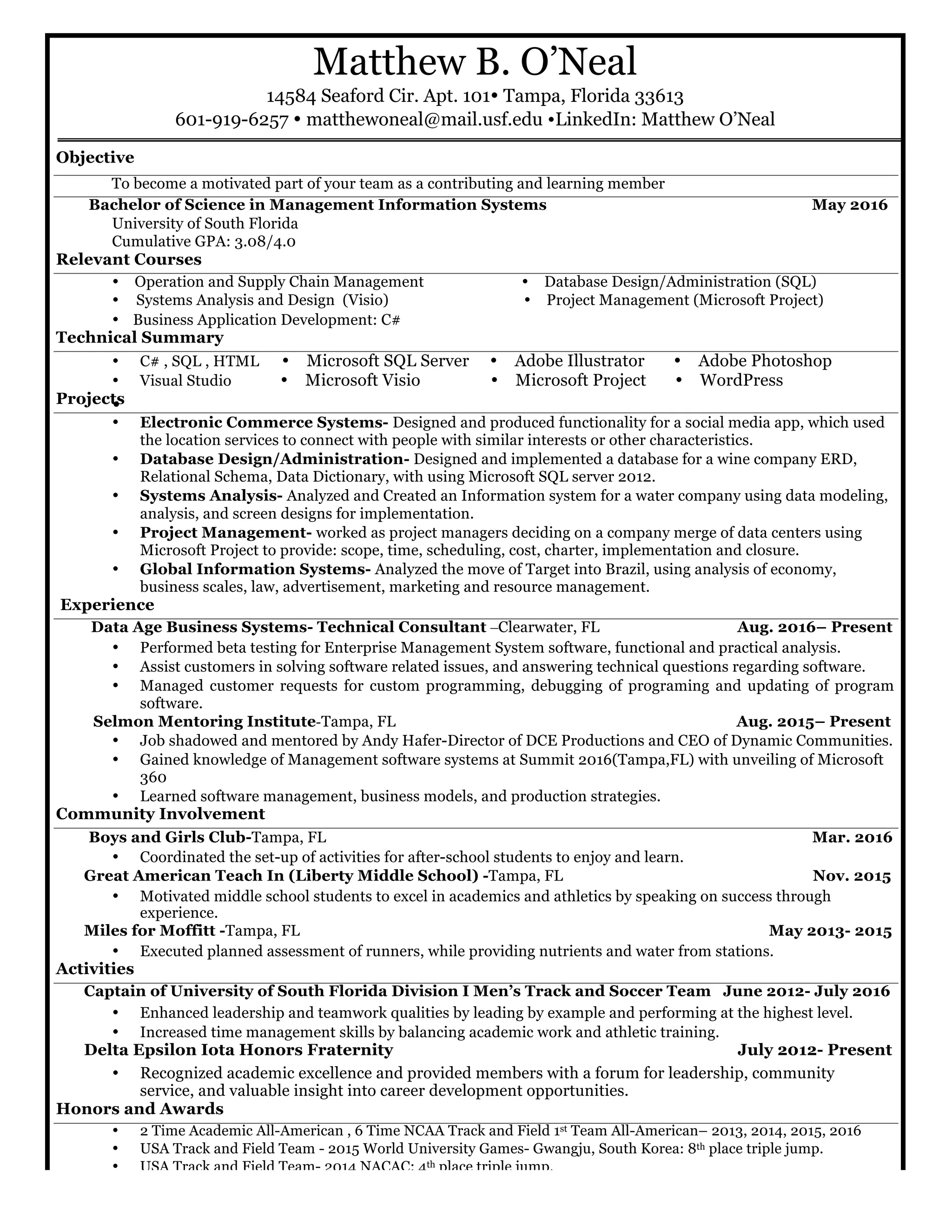 Resume- Matthew | PDF