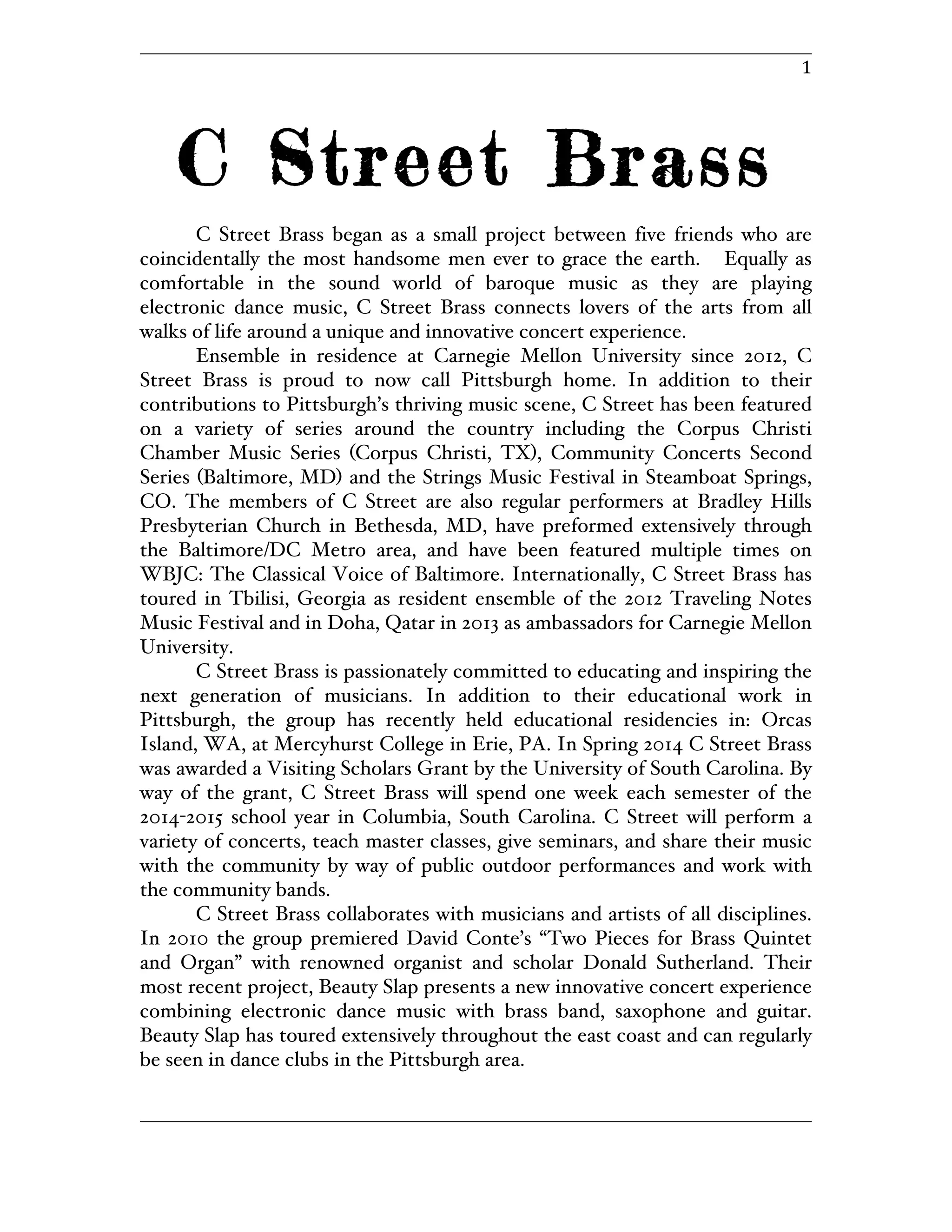 CSB Press Kit | PDF