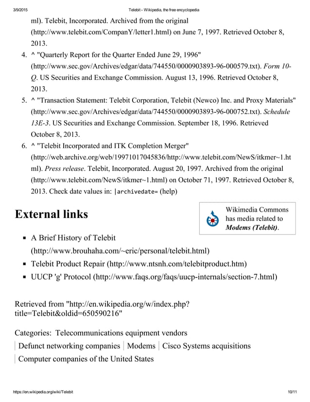 Telebit - Wikipedia, the free encyclopedia | PDF