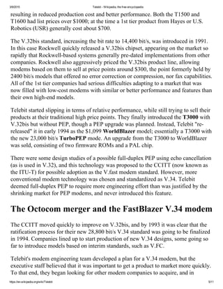 Telebit - Wikipedia, the free encyclopedia | PDF