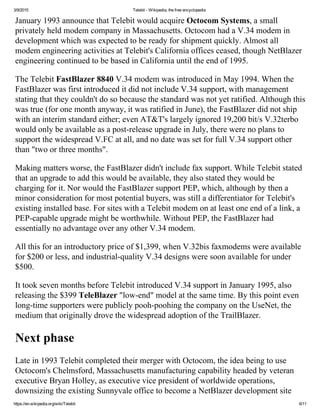 Telebit - Wikipedia, the free encyclopedia | PDF