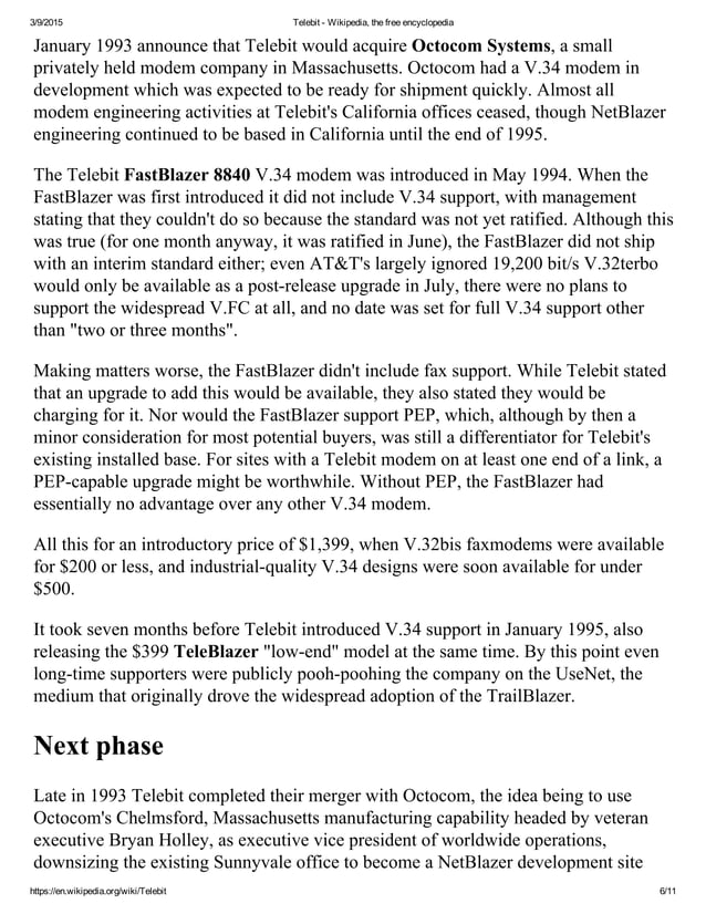 Telebit - Wikipedia, the free encyclopedia | PDF