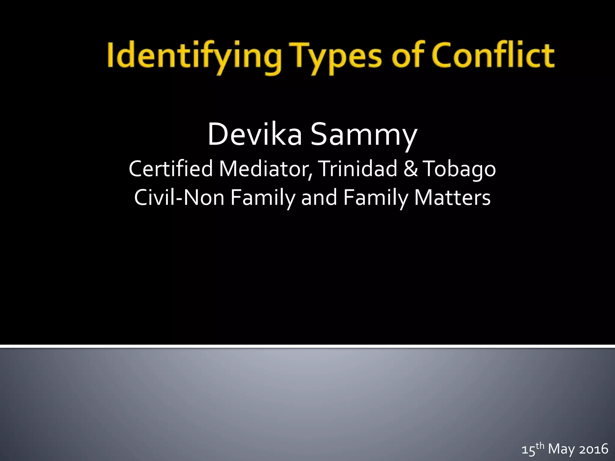 Types of Conflict | PPT