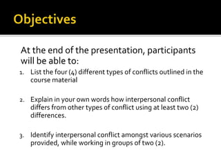 Types of Conflict | PPTX