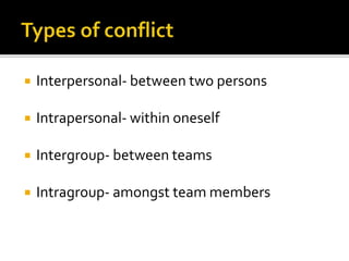 Types of Conflict | PPTX