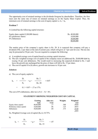 99700905 cost-of-capital-solved-problems | PDF