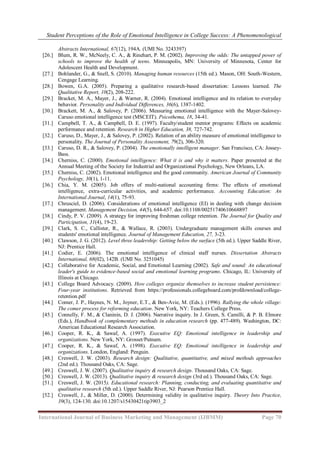 Student Perceptions of the Role of Emotional Intelligence in College ...