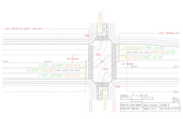 AutoCAD Drawing (Transportation Planning and Design) | PPT