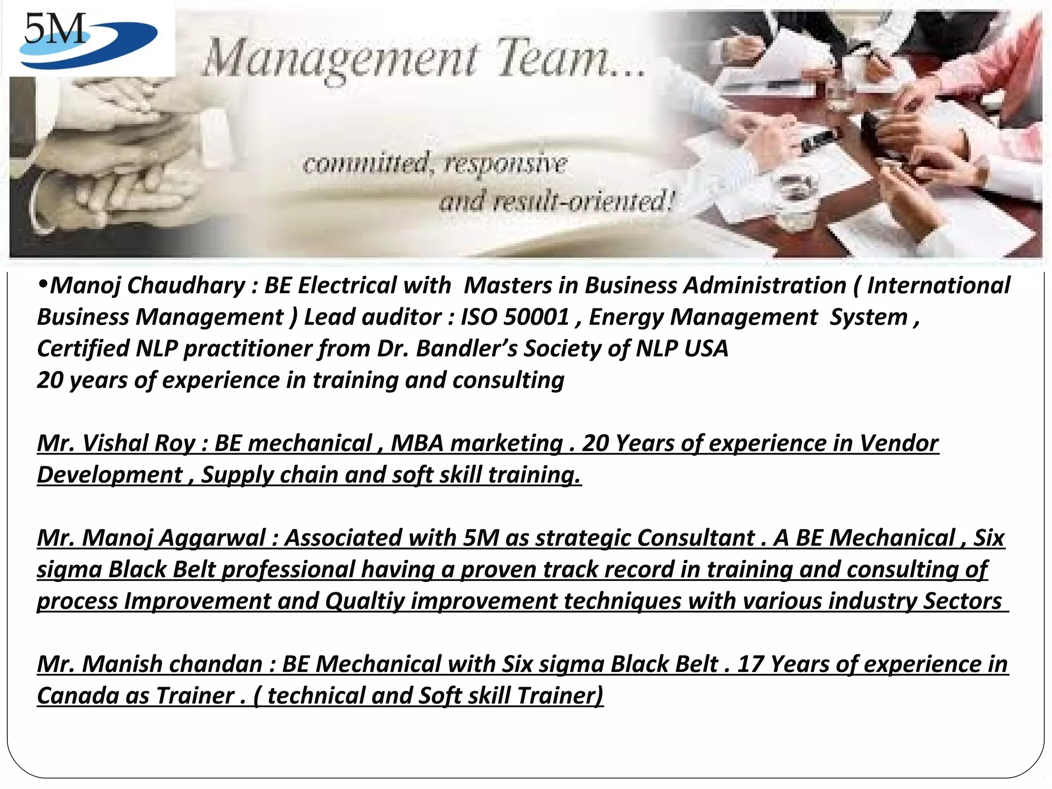 5M Your Inspiring Training Partner | PPT