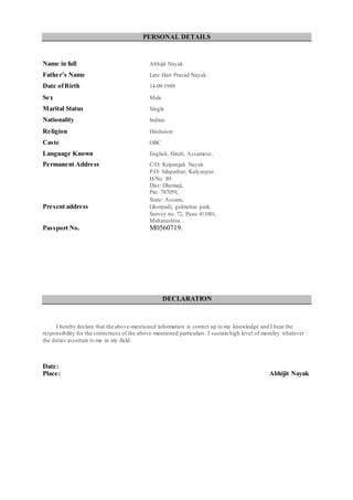 Abhijit Nayak_Curriculum Vitae-1 | DOCX