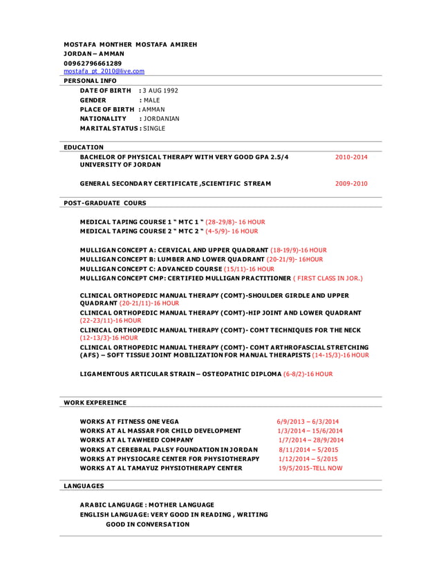 mostafa last CV | PDF