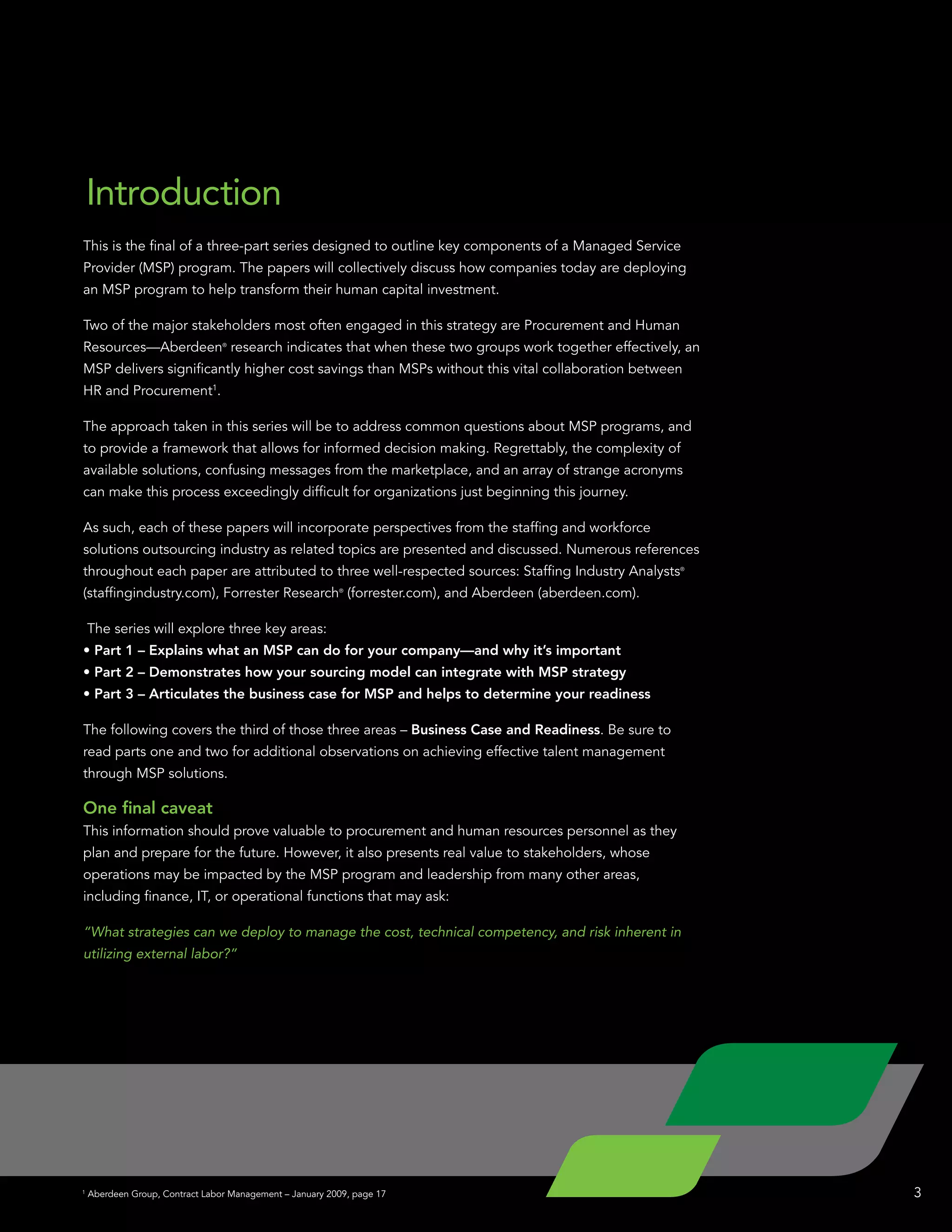 MSP Fundamentals Part 3 White Paper | PDF