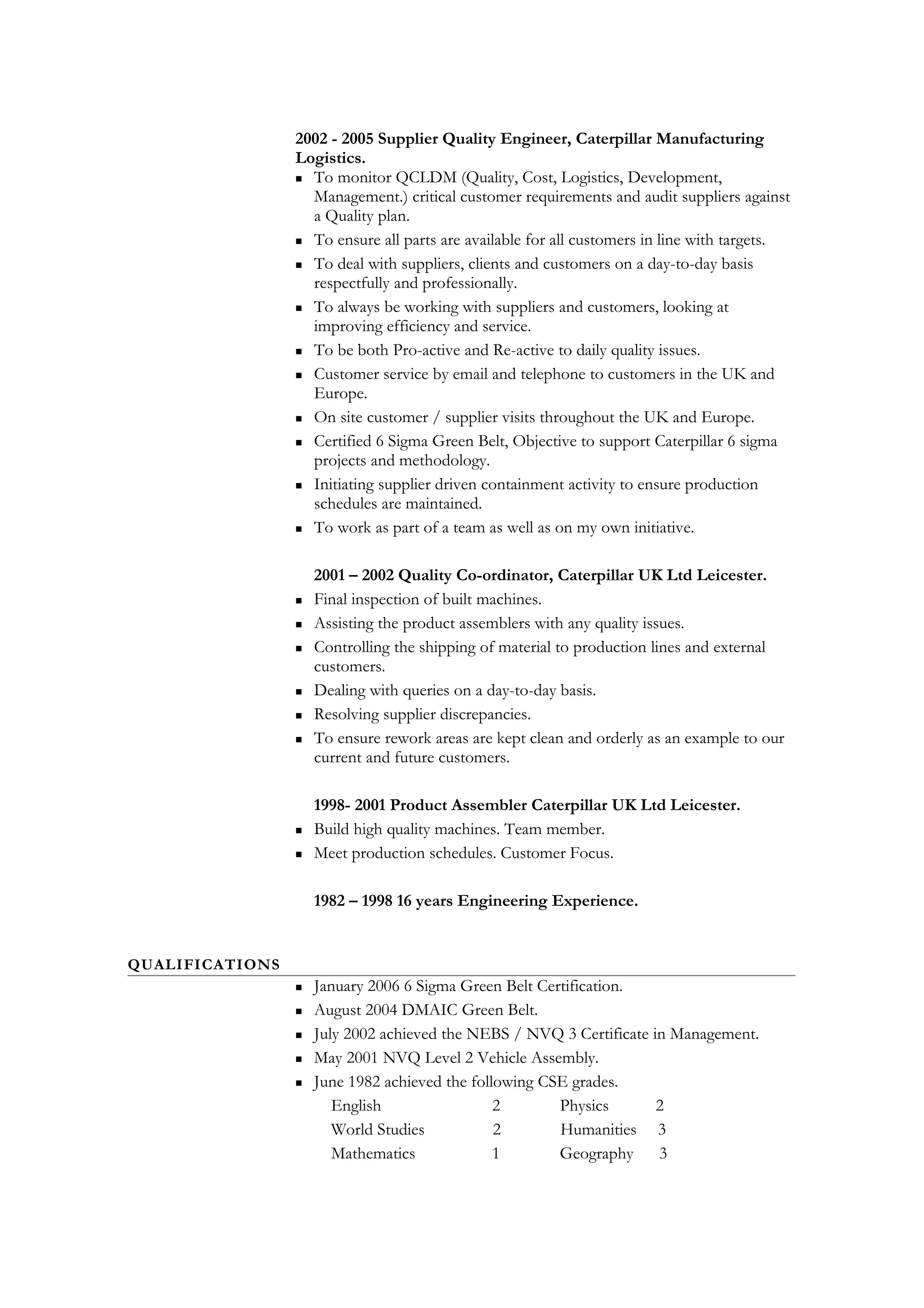 David Boddy CV (2) | DOC