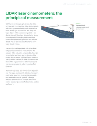 LIDAR cinemometers for detecting speed limit violations | PDF