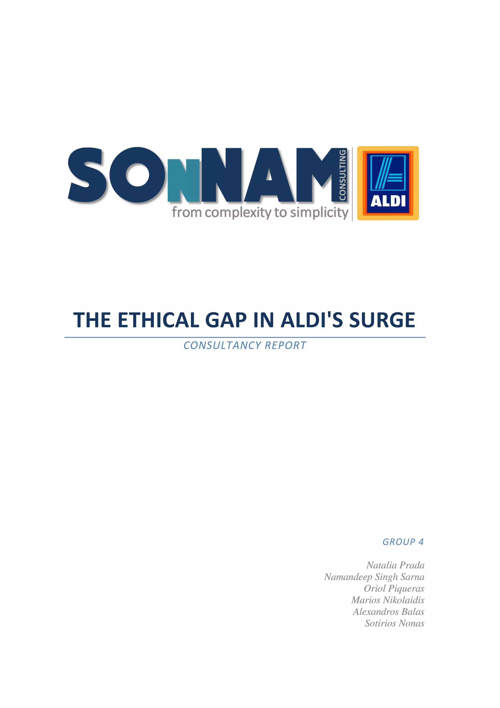 Final Report ALDI Group 4 | PDF