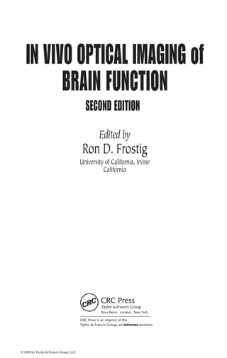In Vivo Optical Imaging of Brain Function Second Edition Frontiers in ...