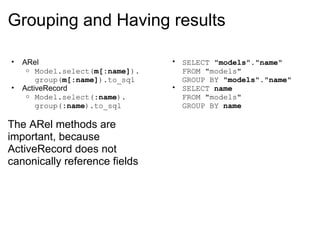 ActiveRecord & ARel | PPT