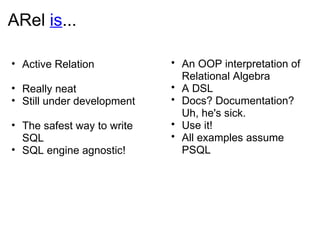 ActiveRecord & ARel | PPT