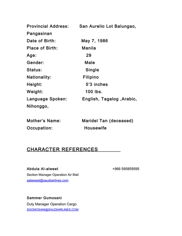 NEW CV REY TAN | DOC