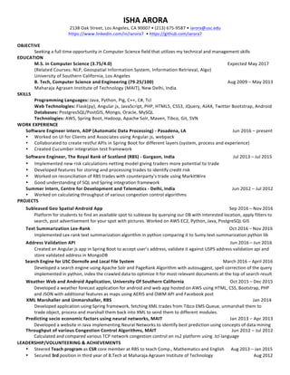 Isha Arora Resume | PDF | Web Development | Internet