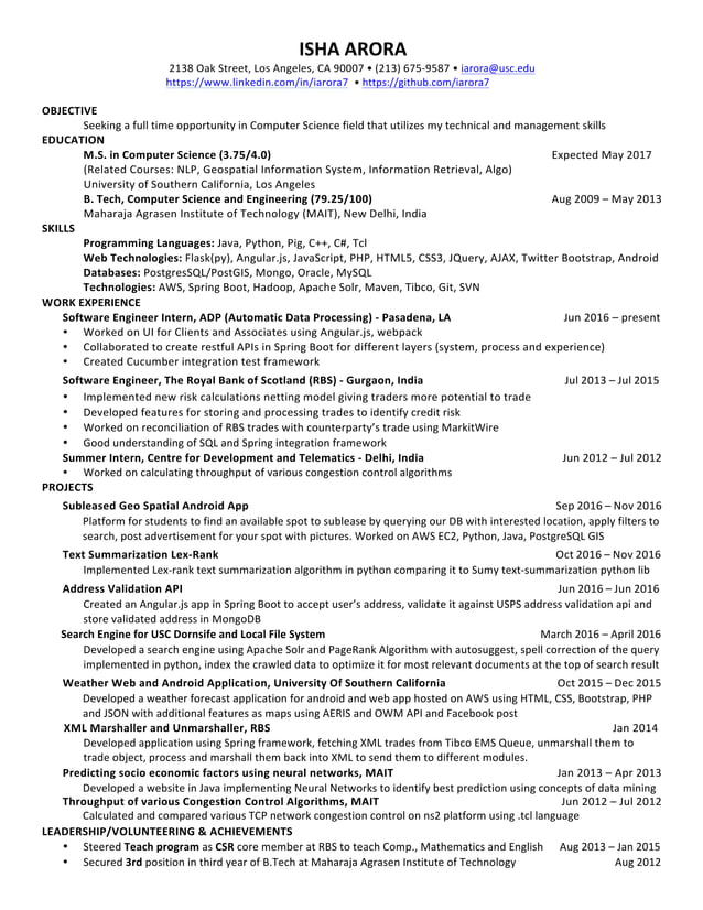 Isha Arora Resume | PDF | Web Development | Internet