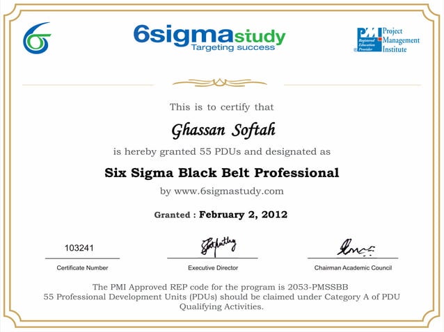 6Sigma Black belt | PDF