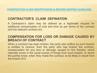 Contracts & Claims Management Workshop (Session-1) | PPTX